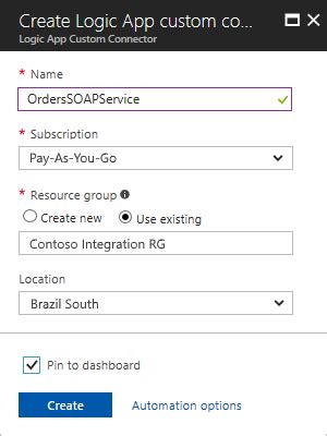 Create An Azure Logic Apps SOAP Custom Connector Preview