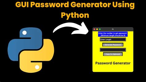 gui password generator using python codewithcurious