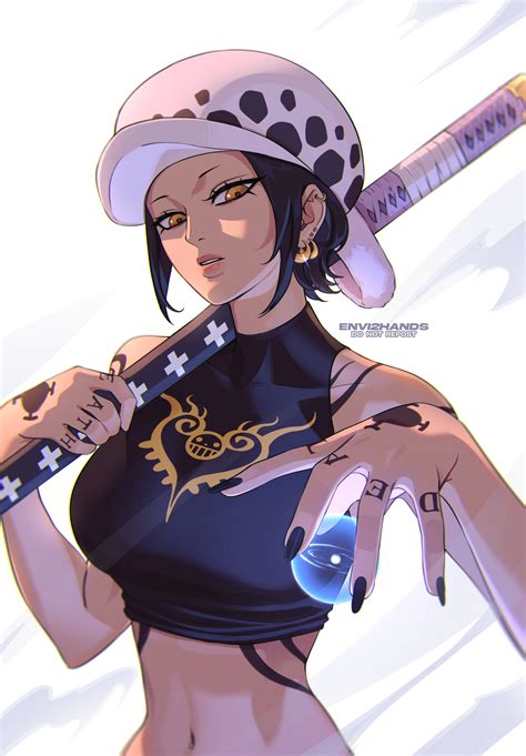 Trafalgar Law And Law Chan One Piece Drawn By Envi2hands Danbooru