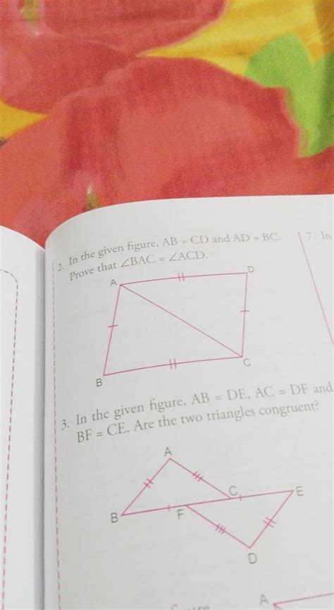 3 In The Given Figure AB CD And AD BC Prove That BAC ACD 3 In The