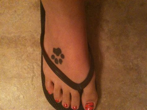 Paw Print Tattoos Designs Ideas And Meaning Tattoos For You