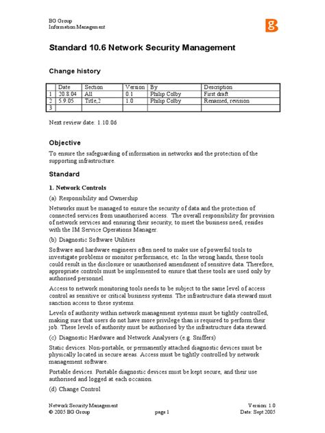 standard 10 6 network security management pdf computer network security