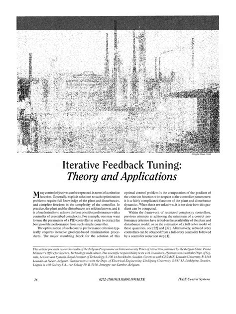 iterative feedback tuning theory and applications pdf mathematical optimization control