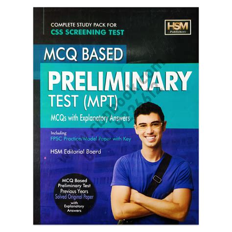 CSS Screening Test MCQ Based Preliminary Test MPT HSM Publishers