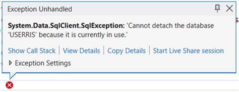 sql server attach and detach database using vb stack overflow