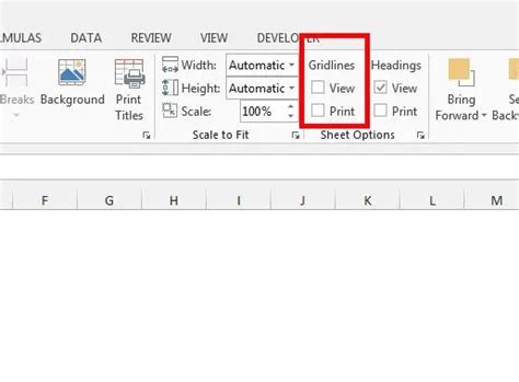 How To Remove Gridlines In Excel 2013 Solve Your Tech
