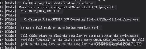 cuda版本升级cmake编译错误 is not a full path to an existing compiler tool CSDN博客
