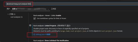 vscode中 rust analyzer插件报错 failed to find any projects in [abspathbuf 或者fetchworkspaceerror的解决办法