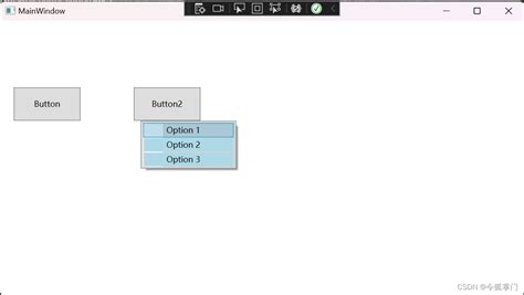 wpf button点击鼠标左键弹出菜单 wpf点击按钮出现菜单 csdn博客