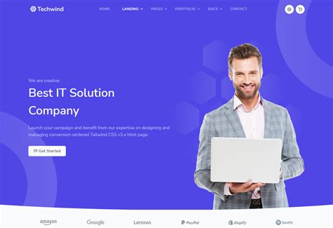 Techwind Tailwind CSS Multipurpose Landing Admin Dashboard Template