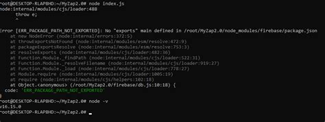 Mais Alguem Esse ERRO ERR PACKAGE PATH NOT EXPORTED Issue 13