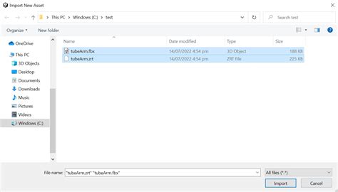 Importing Assets ZivaRT Player 0 1 0