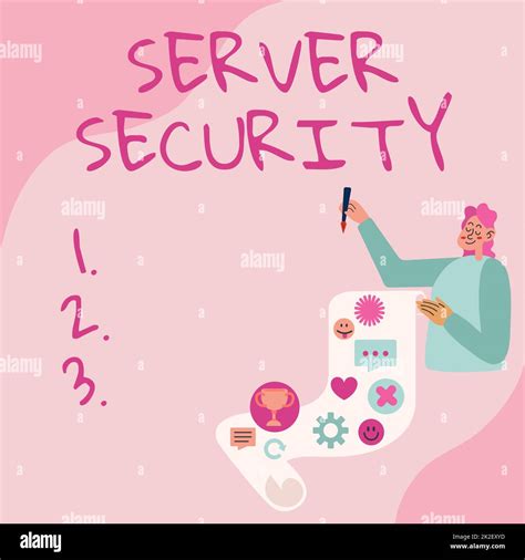 Writing Displaying Text Server Security Internet Concept Web Server