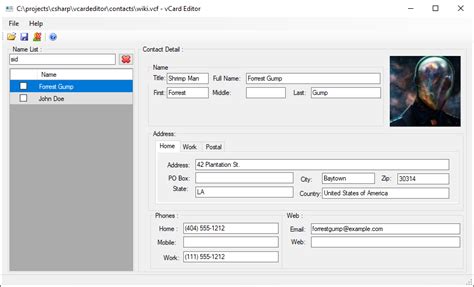 github abdelkader vcardeditor simple vcard vcf file editor