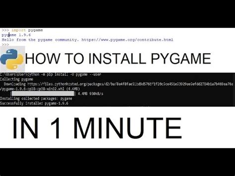 How To Install Pygame Windows YouTube