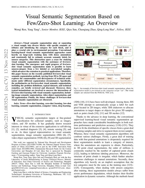 visual semantic segmentation based on few zero shot learning an overview deepai