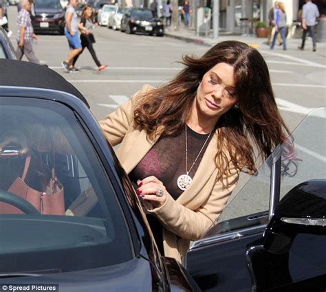 Lisa Vanderpump Flashes Her Hot Pink Bra In A Sheer Black Top As She Leaves Her Restaurant 0328