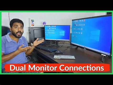 How To Connect Multiple Display Monitors With One Pc Dual Monitor