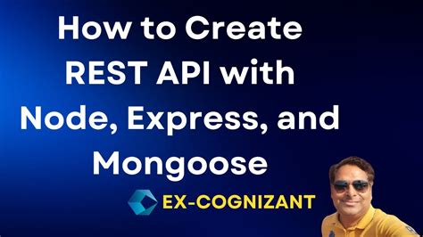 how to create rest api with node express and mongoose youtube