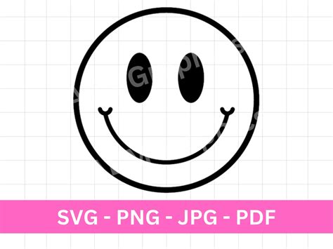 Smiley Face Svg Design Smiley Face Emoji Svg Smiley Face Png Etsy
