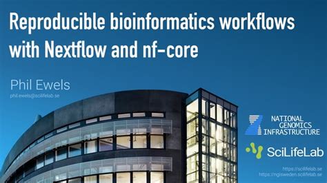 reproducible bioinformatics workflows with nextflow and nf core ppt