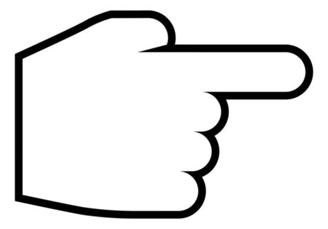 Mouse Pointer Hand Vector Clipart