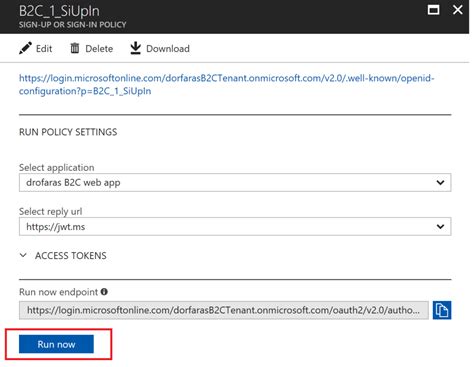 how to review your azure ad b2c tokens using policy run now and jwt ms sara ford s blog