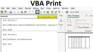 Vba Print How To Use Print Function In Excel Vba With Examples