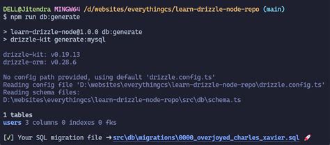 how to setup drizzle orm in node js with typescript and perform crud operation