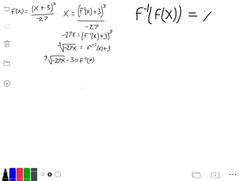 solved find the inverse of each function f x given then prove by composition your inverse