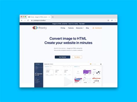 image to html css convert image to html css with ai fronty 48 off