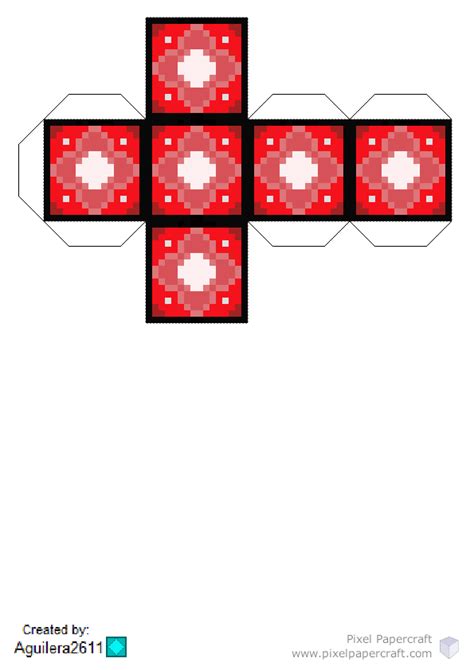 Pixel Papercraft Formidi Bomb Super Tnt And Redstone Heart Minecraft Story Mode