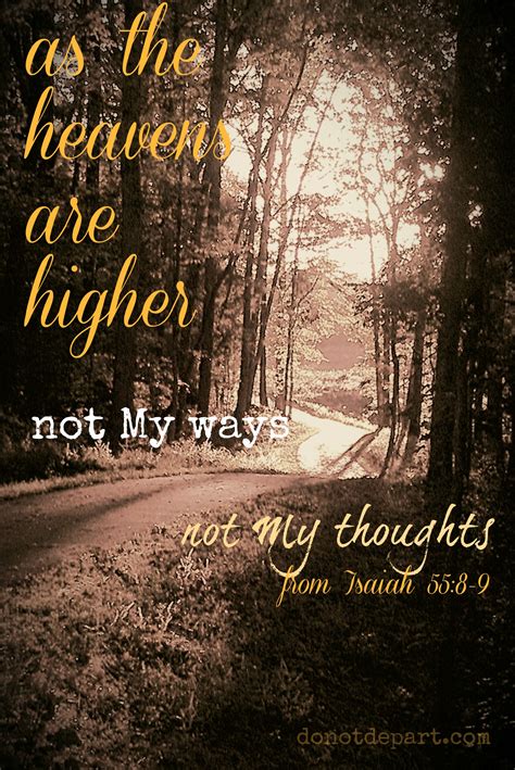 Understanding Gods Ways Do Not Depart