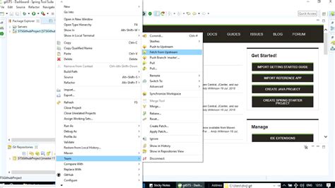 creating a project in spring tool suite sts and uploading it to github youtube