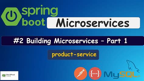 spring boot microservices building microservices part 1 product service dev2prod coding