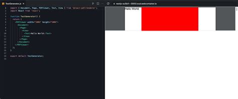 pdfviewer of react pdf renderer does not use height attribute stack overflow