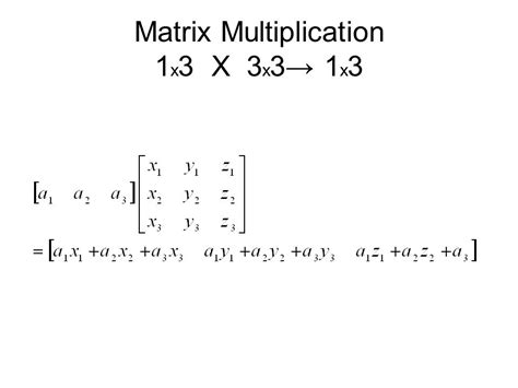 how to multiply a 3x1 and 1x3 matrix deb moran s multiplying matrices