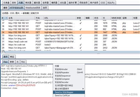 sql注入 burpsuite与sqlmap联动，sqlmap友好图形化界面解决办法 co2 sqlmap插件 使用 burpsqlmap插件 csdn博客