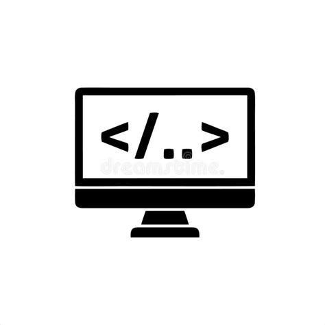 Coding Icon Isolated On White Background From Collection Coding Icon