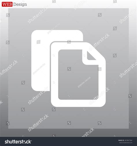 Copy File Icon Duplicate Document Symbol Royalty Free Stock Vector