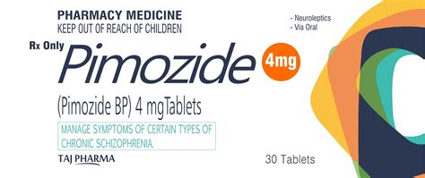 Pimozide BP 4mg Tablets