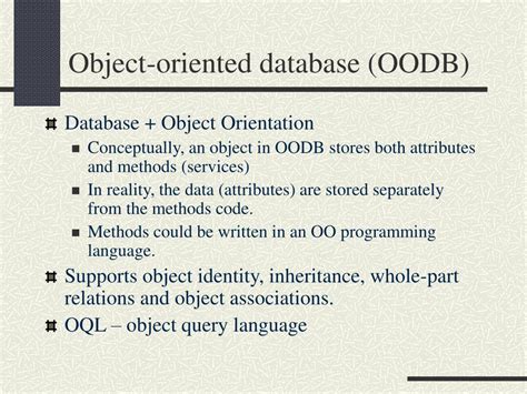 ppt object oriented methods database technology powerpoint presentation id 6530713