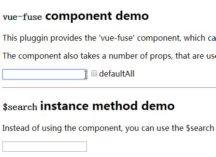A Vue Js Pluggin For Fuzzy Search Library