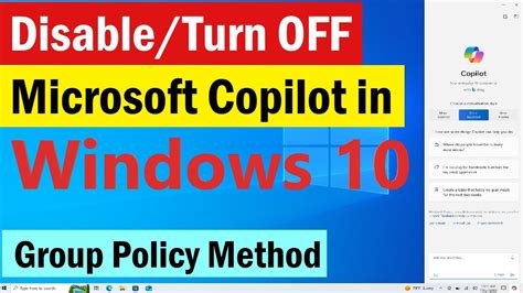 How To Disable Copilot On Windows 10 Add Or Remove Copilot Button On
