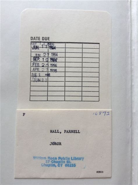 Pin By Ryan Blanck On Library Card Pockets From Ex Library Books