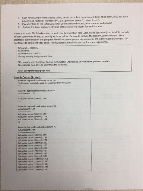 programming assignment 6 csci 251 spring 2018
