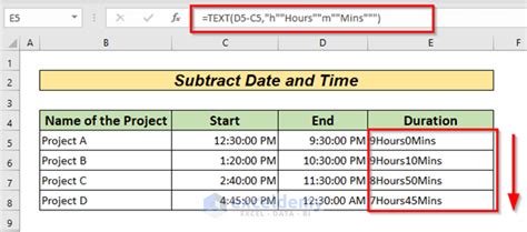How To Subtract Date And Time In Excel 6 Methods ExcelDemy