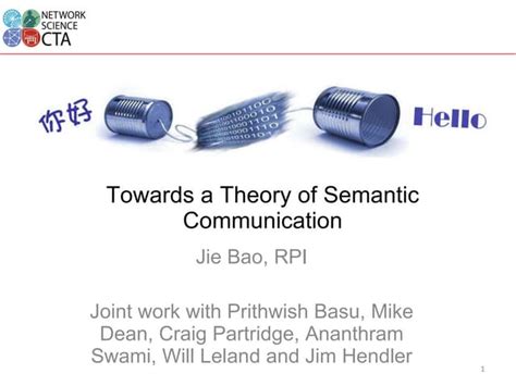 towards a theory of semantic communication ppt