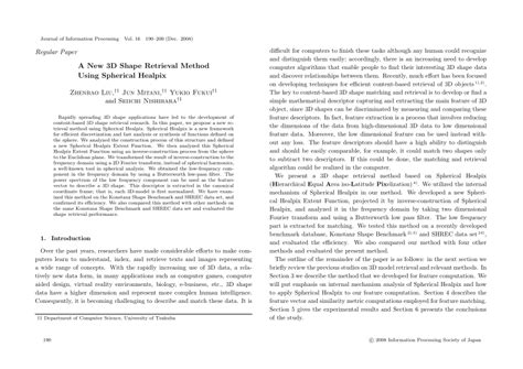 pdf a new 3d shape retrieval method using spherical healpix