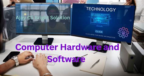 Difference Between Computer Hardware And Software AJAY CS BRIGHT SOLUTION